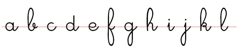 POLICE DE CARACTÈRE CURSIVE - Ecriture Mode d'emploi