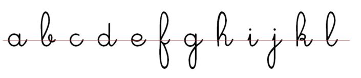 POLICE DE CARACTÈRE CURSIVE - Ecriture Mode d'emploi