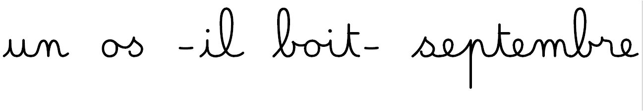 POLICE DE CARACTÈRE CURSIVE - Ecriture Mode d'emploi